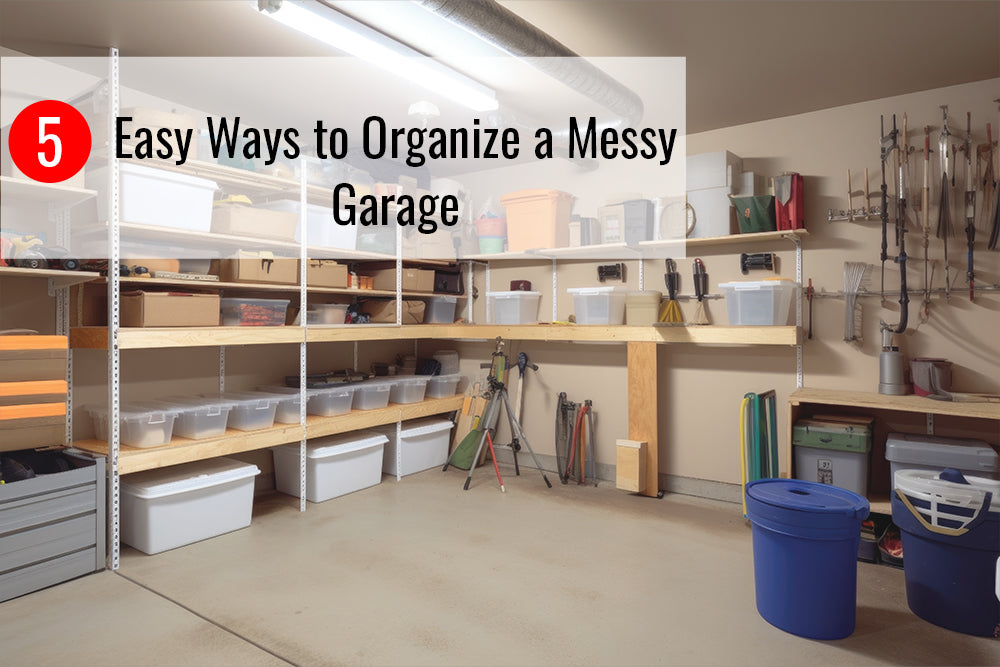 5 Easy Ways to Organize a Messy Garage – Sunnydaze Decor