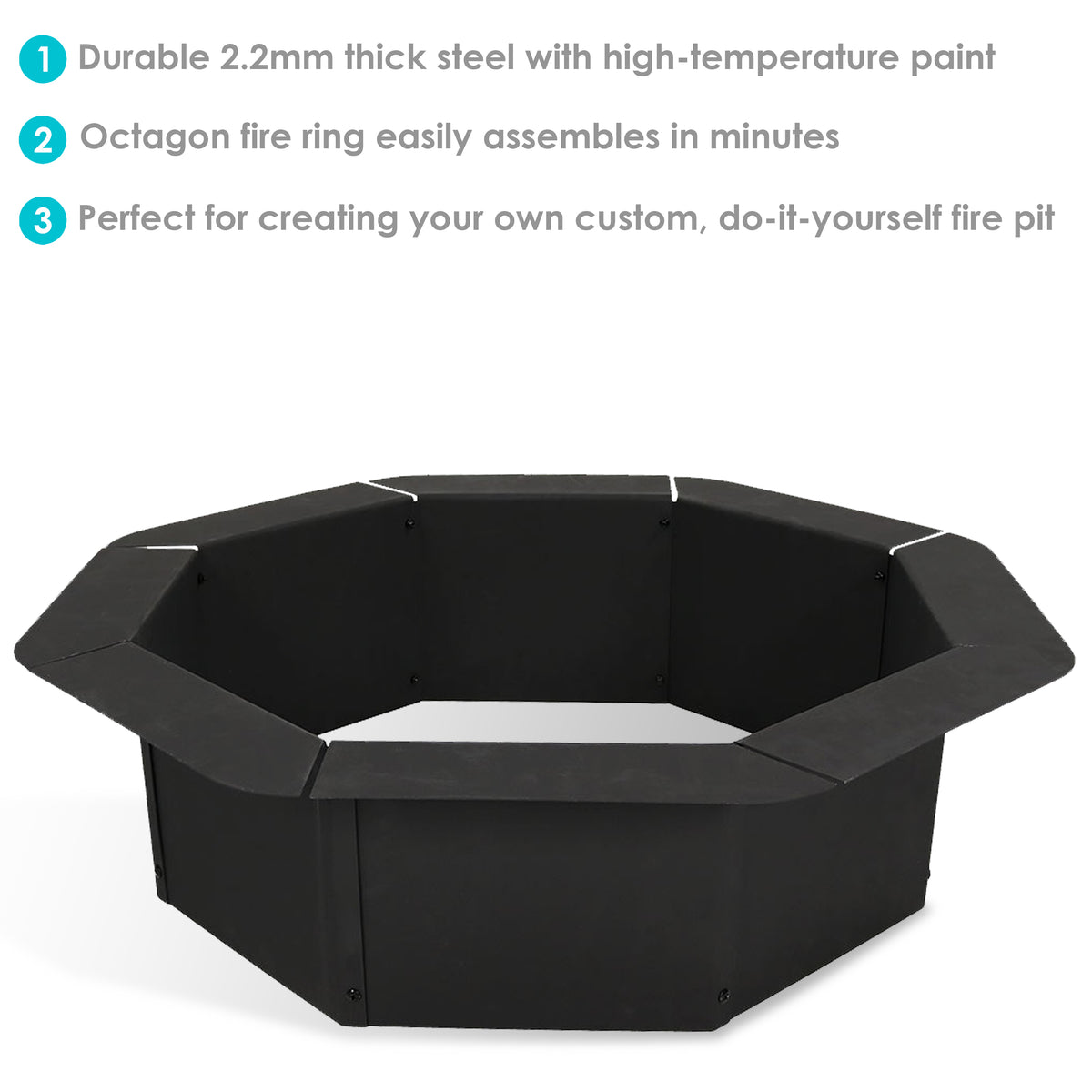 Fire Ring For Outside Fire Pit Sunnydaze 36" Fire Pit Ring - Heavy-Duty ...