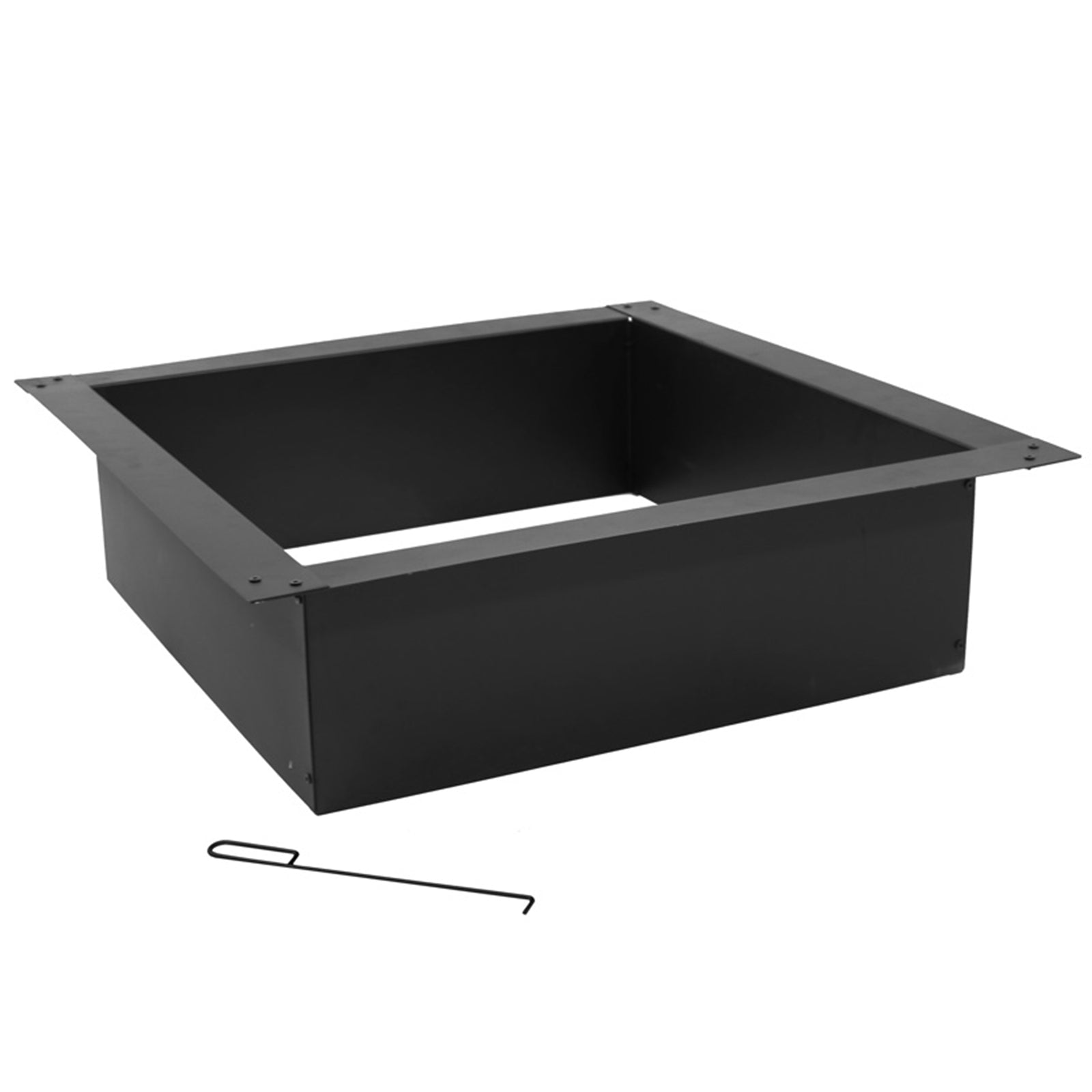 Sunnydaze Heavy-Duty Steel Square Fire Pit Insert